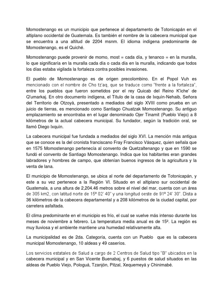 Momostenango | PDF