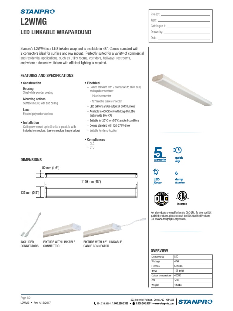 L2WMG en | PDF | Light Emitting Diode | Lighting