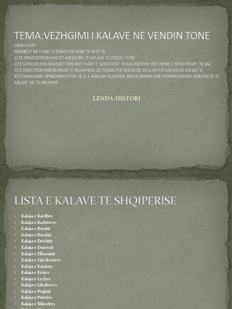 Kalate e Shqiperise | PDF