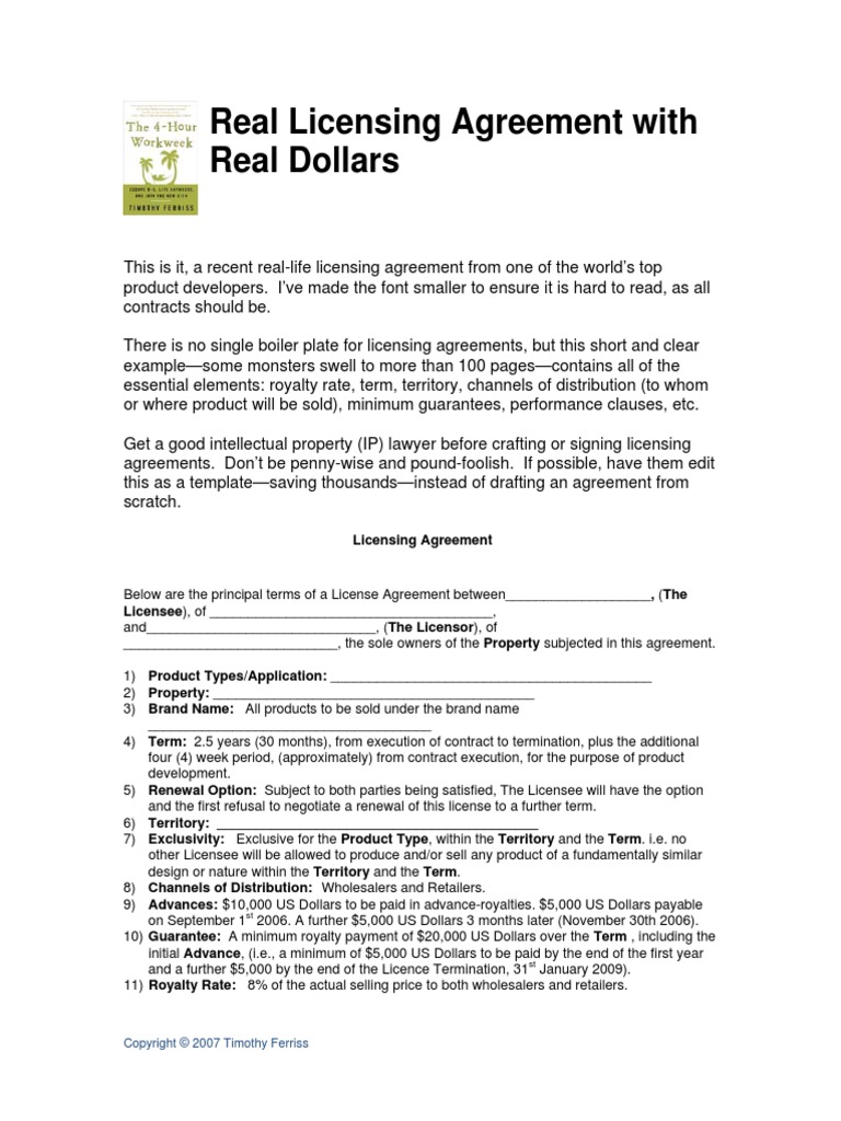 Real Licensing | PDF | License | Royalty Payment