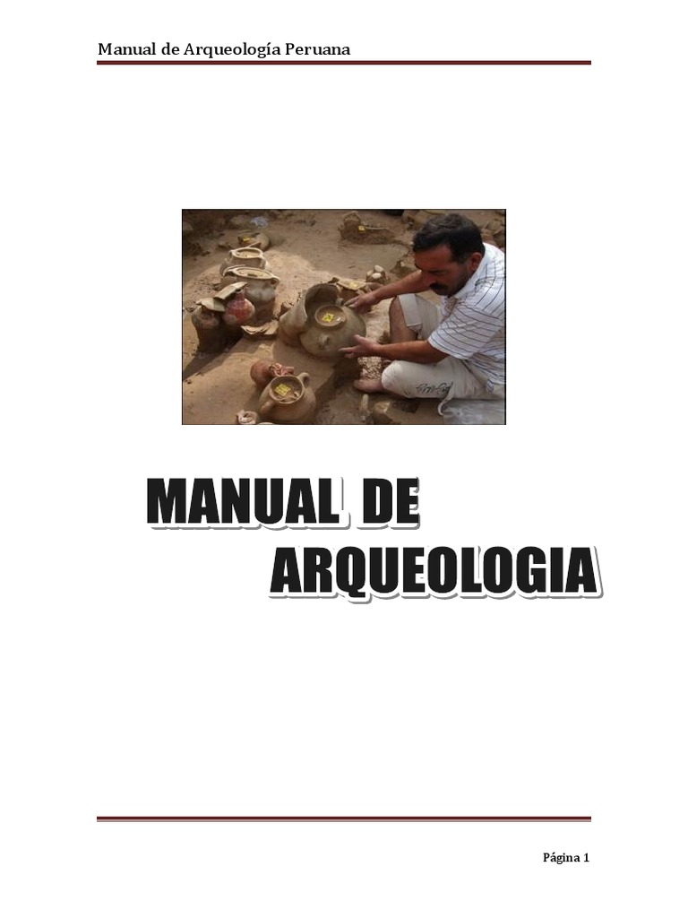 MANUAL+ARQUEOLOGIA.pdf | Arqueología | Cultura (general)
