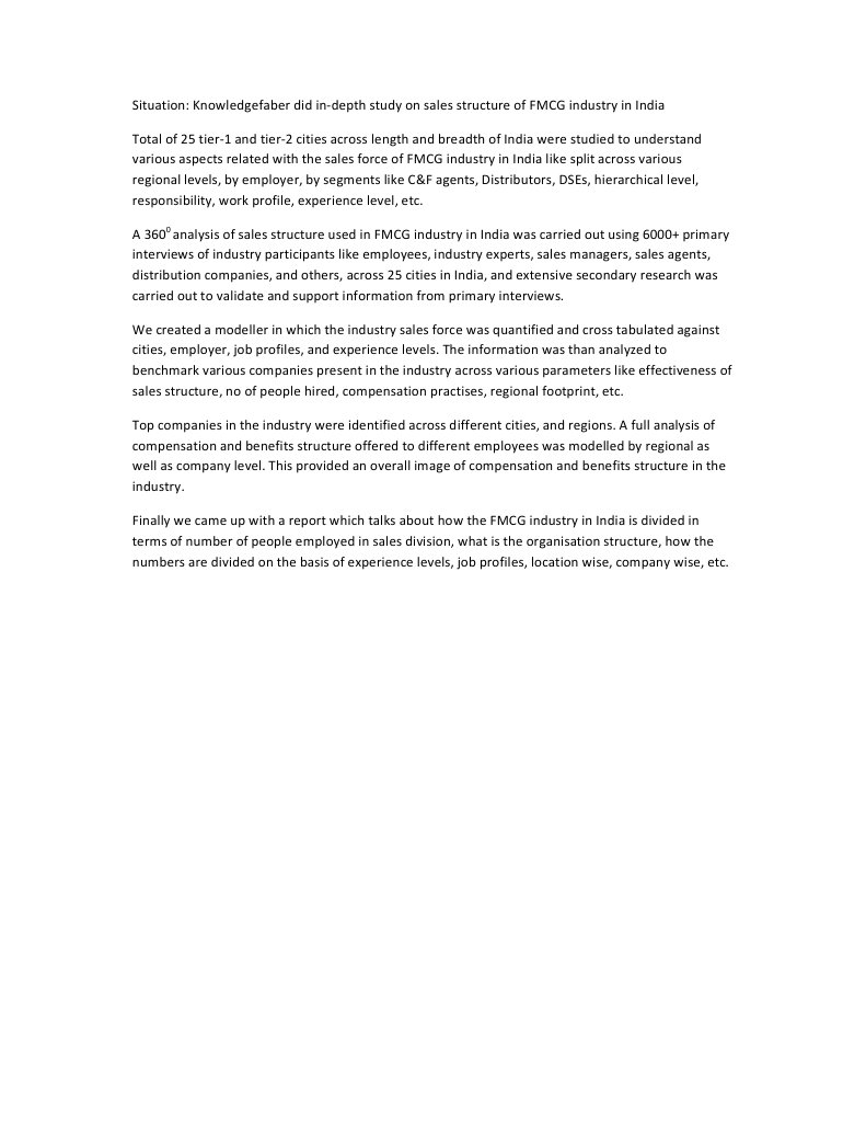 FMCG Distribution Case Studies | PDF