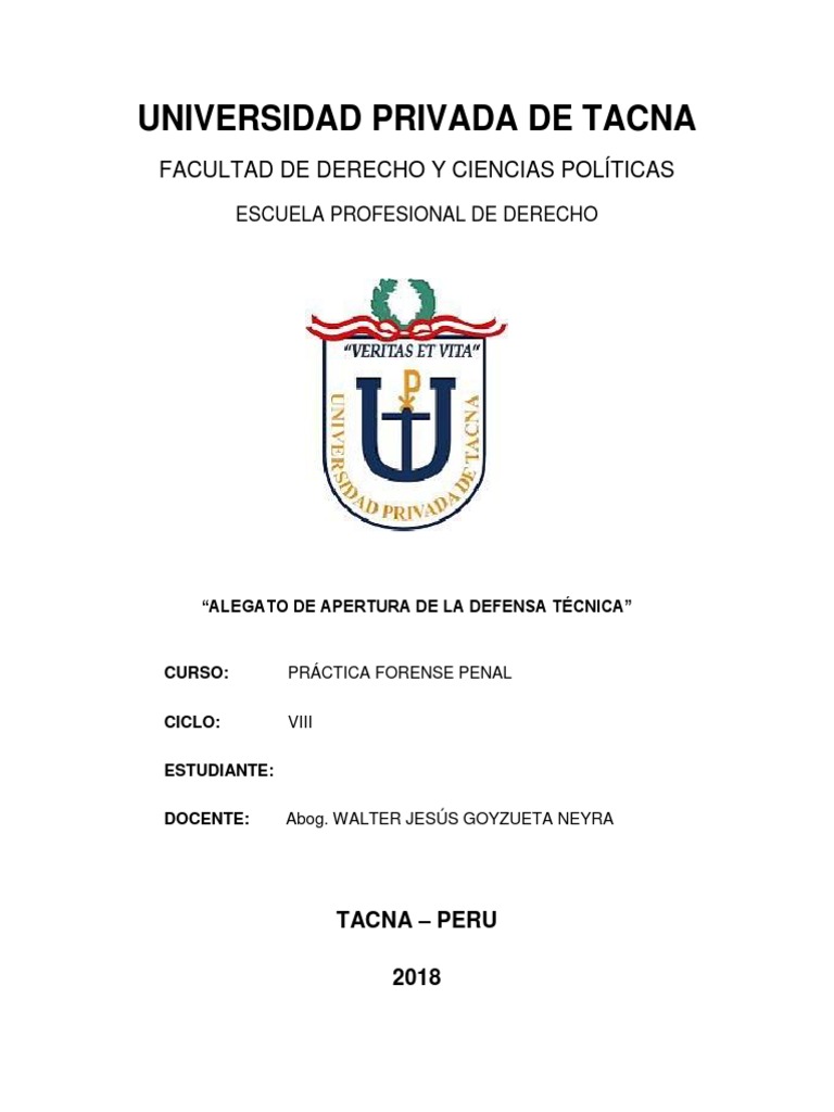 Caratula UPT | PDF
