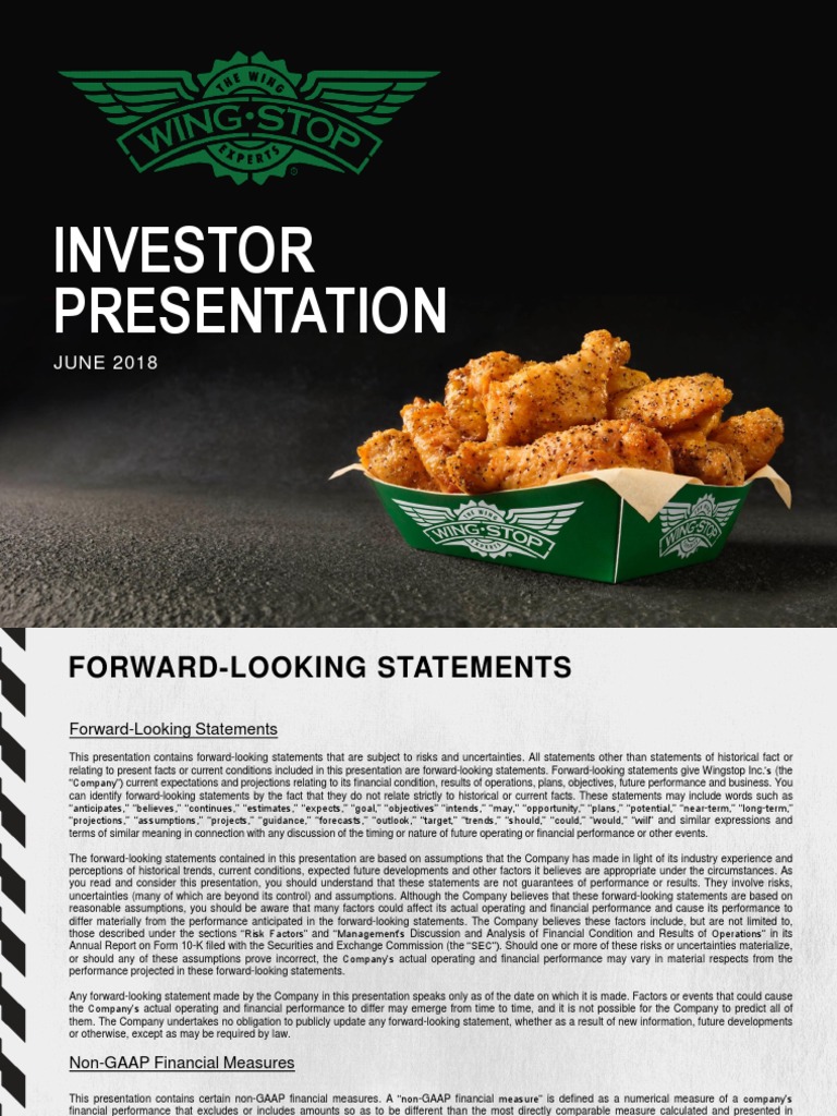 WING Wingstop Investor Presentation June 2018 | PDF | Earnings Before ...