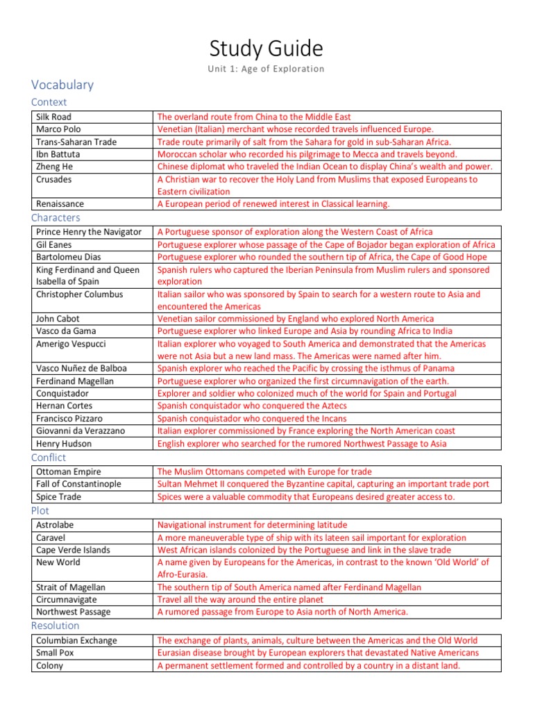 Complete Study Guides | PDF | French Revolution | Exploration