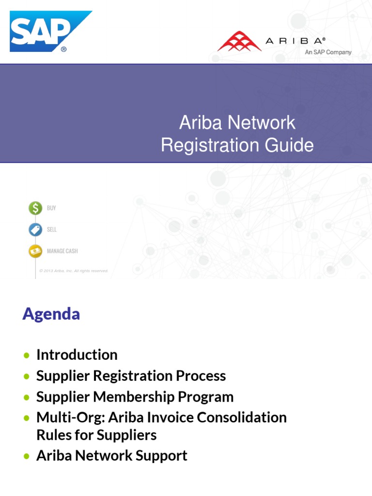 Ariba Network Registration Guide: © 2013 Ariba, Inc. All Rights ...