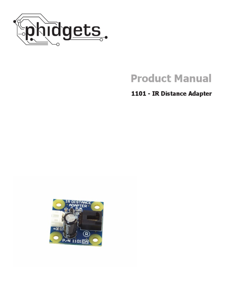 1101 - IR Distance Adapter | PDF | Electrical Connector | Sensor