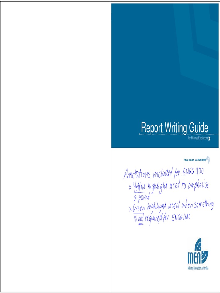 MEA Report Writing Guide-EnGG1100 | PDF | Thesis | Epistemology