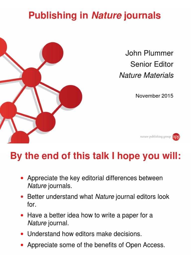 Publishing in Nature Journals Guide | PDF | Open Access | Publishing