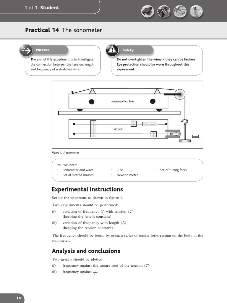 Practical 14 - The Sonometer PDF | PDF | Science & Mathematics