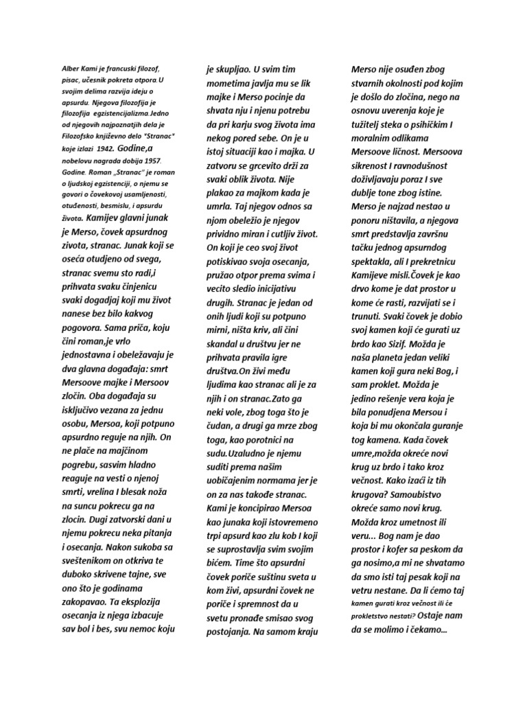 Alber Kami Stranac | PDF