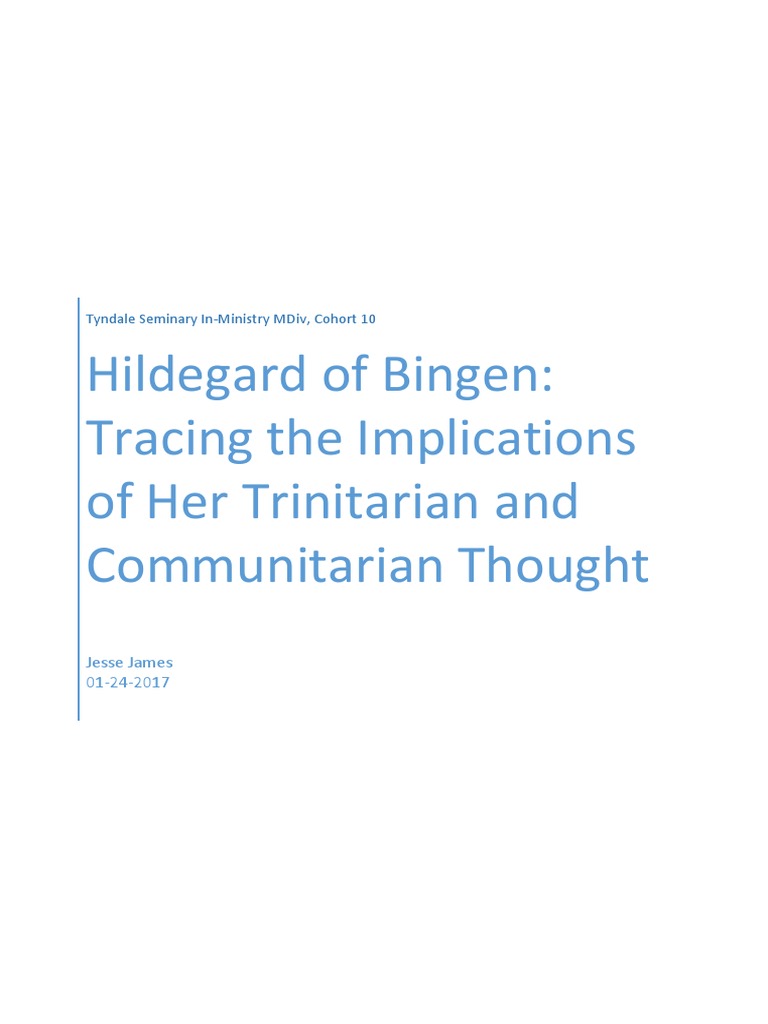 Hildegard of Bingen's Trinitarian and Communitarian Thought | PDF | God ...