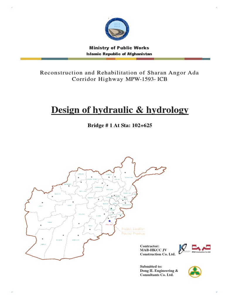 Hydrology and Hydraulic Calculation Bridge | Hydrology | Earth Sciences