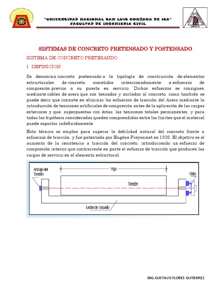 Concreto Pretensado Y Postensado Pdf Hormigón Pretensado Hormigón
