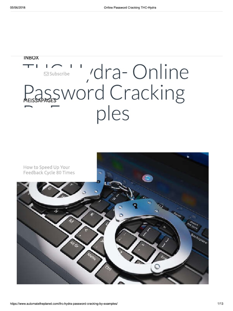 Online Password Cracking THC-Hydra | PDF