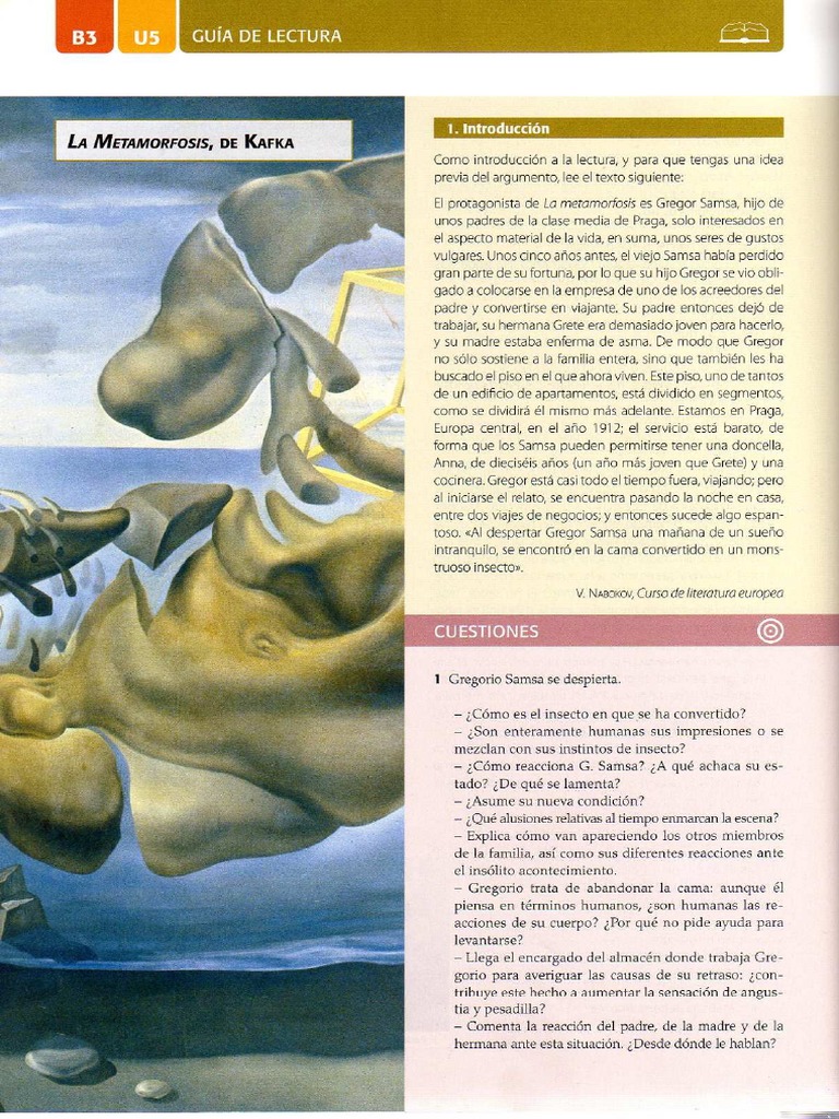 Guia de Lectura La Metamorfosis PDF | PDF