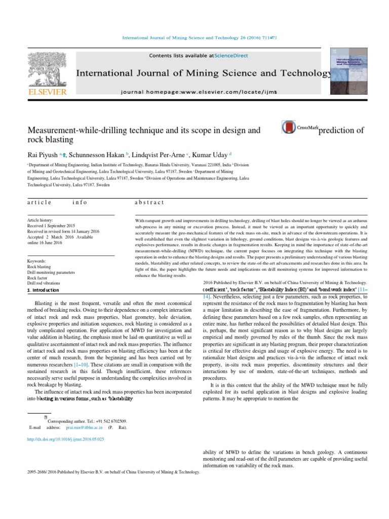 Measurement While Drilling Technique | PDF | Computer Simulation ...