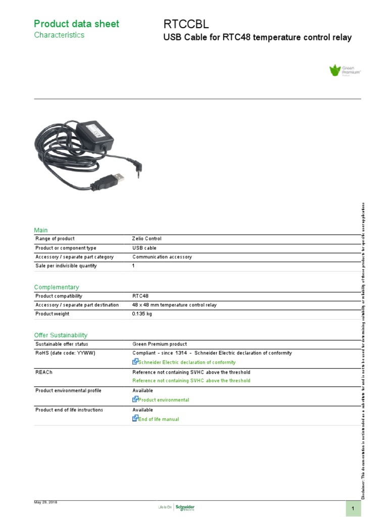 Zelio Control Relays - RTCCBL | PDF