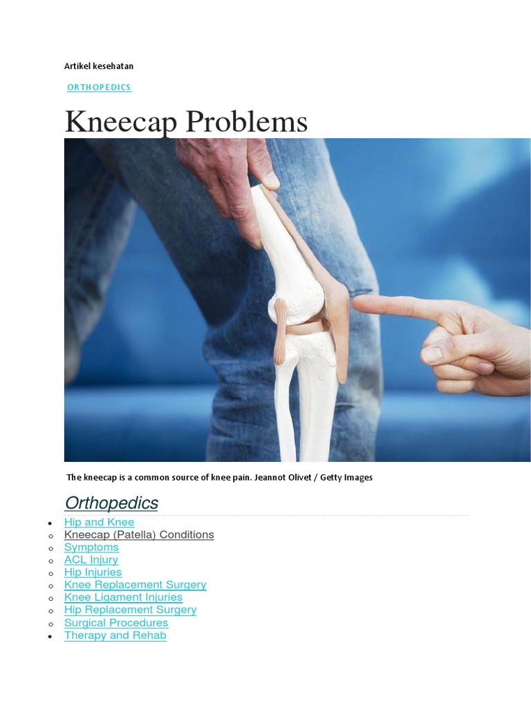 Kneecap Problems: Orthopedics | PDF | Knee | Musculoskeletal Disorders