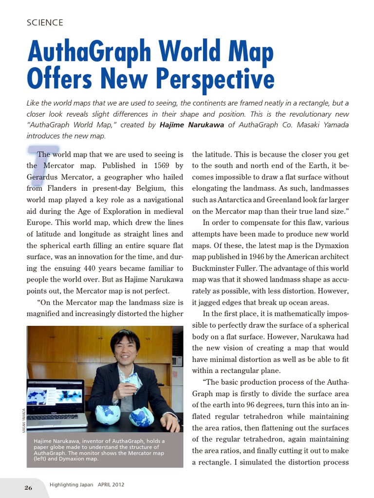 Revolutionizing Cartography: The Innovative AuthaGraph World Map | PDF ...