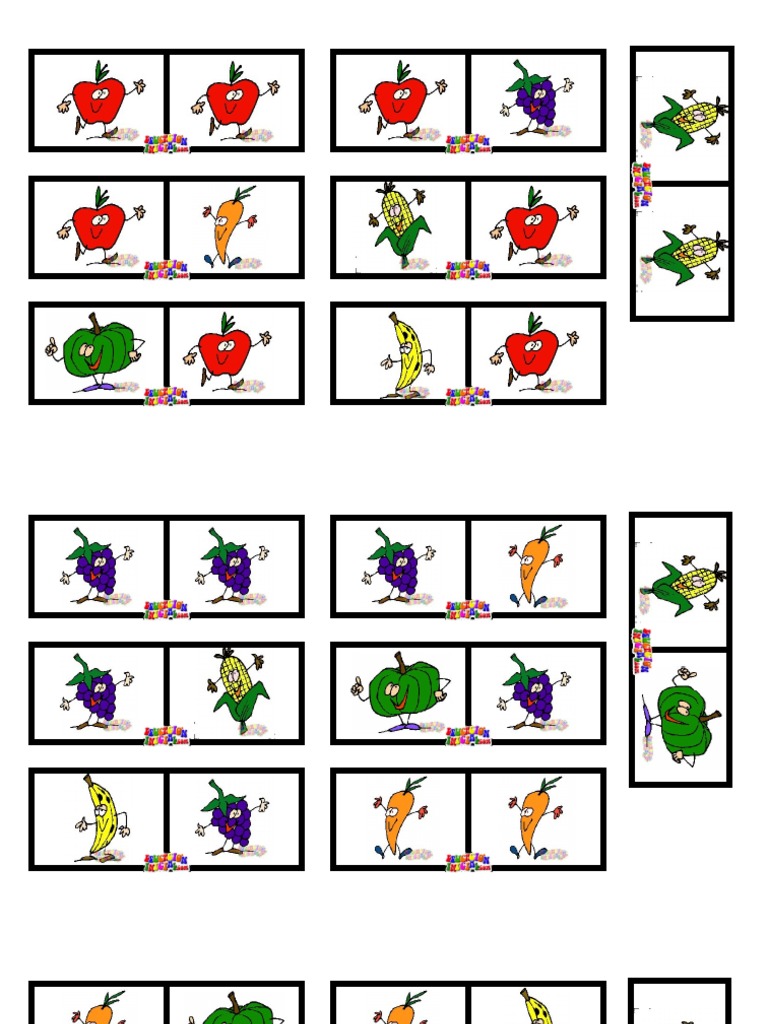 Domino Frutas y Verduras | PDF