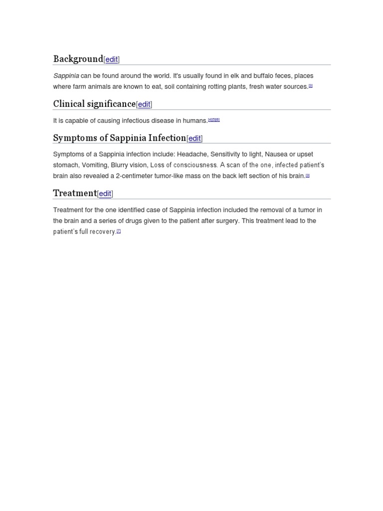 A Rare Case of Sappinia Infection: Symptoms, Treatment, and Global ...