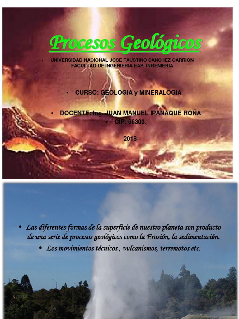 3ra. Procesos Geologicos - PPTX Autoguardado | PDF | Falla (geología ...