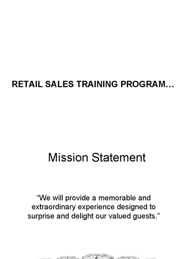 Retail Training Module | PDF | Retail | Sales