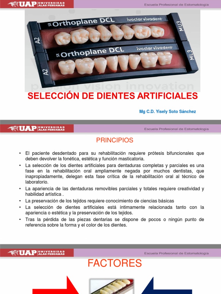 Selección de Dientes en Prótesis Total | PDF | Color | Boca