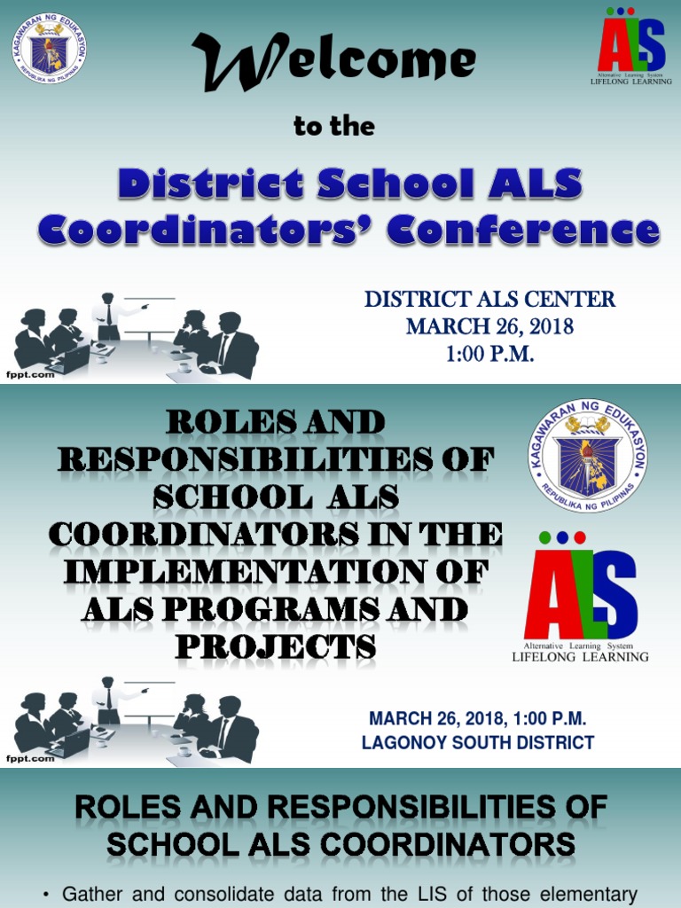 Roles and Responsibilities of School Als Coordinators in | PDF
