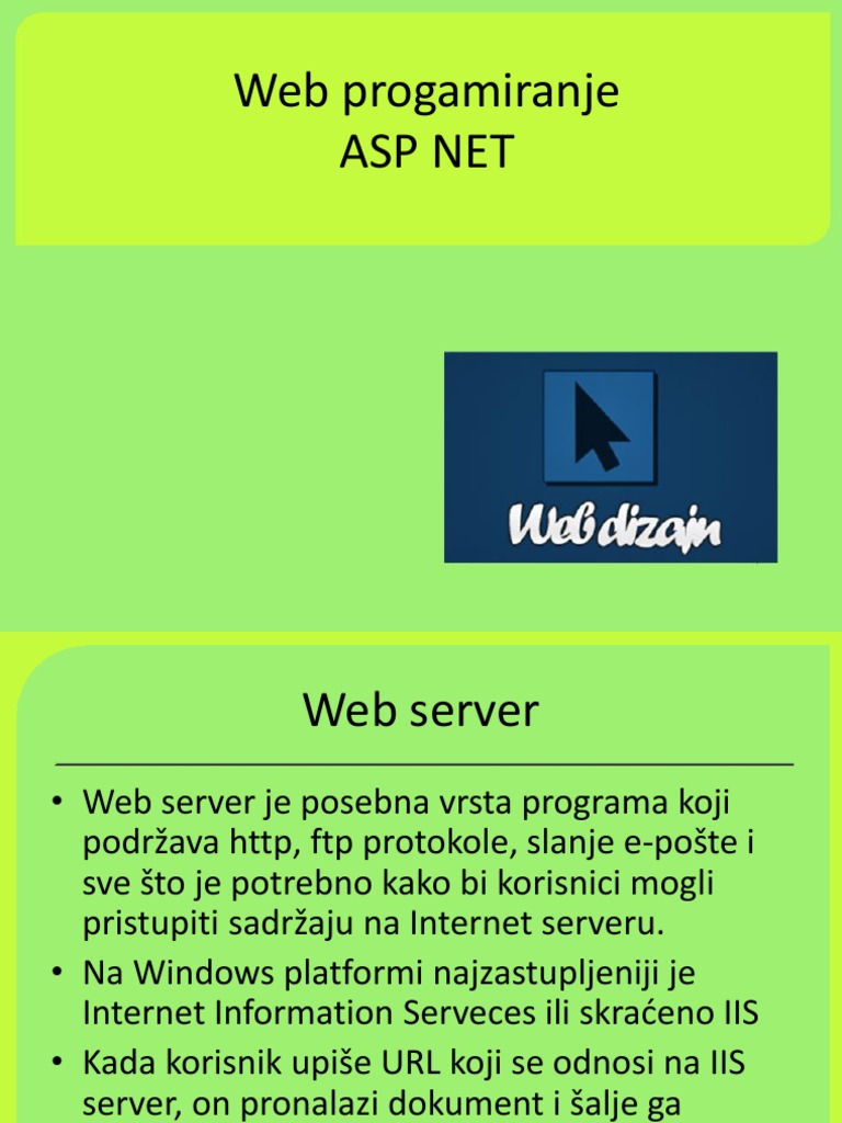 LV22 - ASP - Net I Web Programiranje | PDF