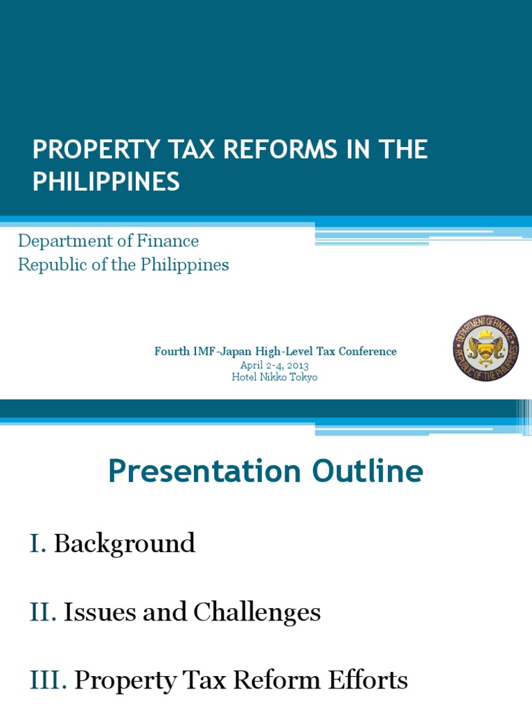 Property Tax Reform DOF Slides | Download Free PDF | Real Estate ...