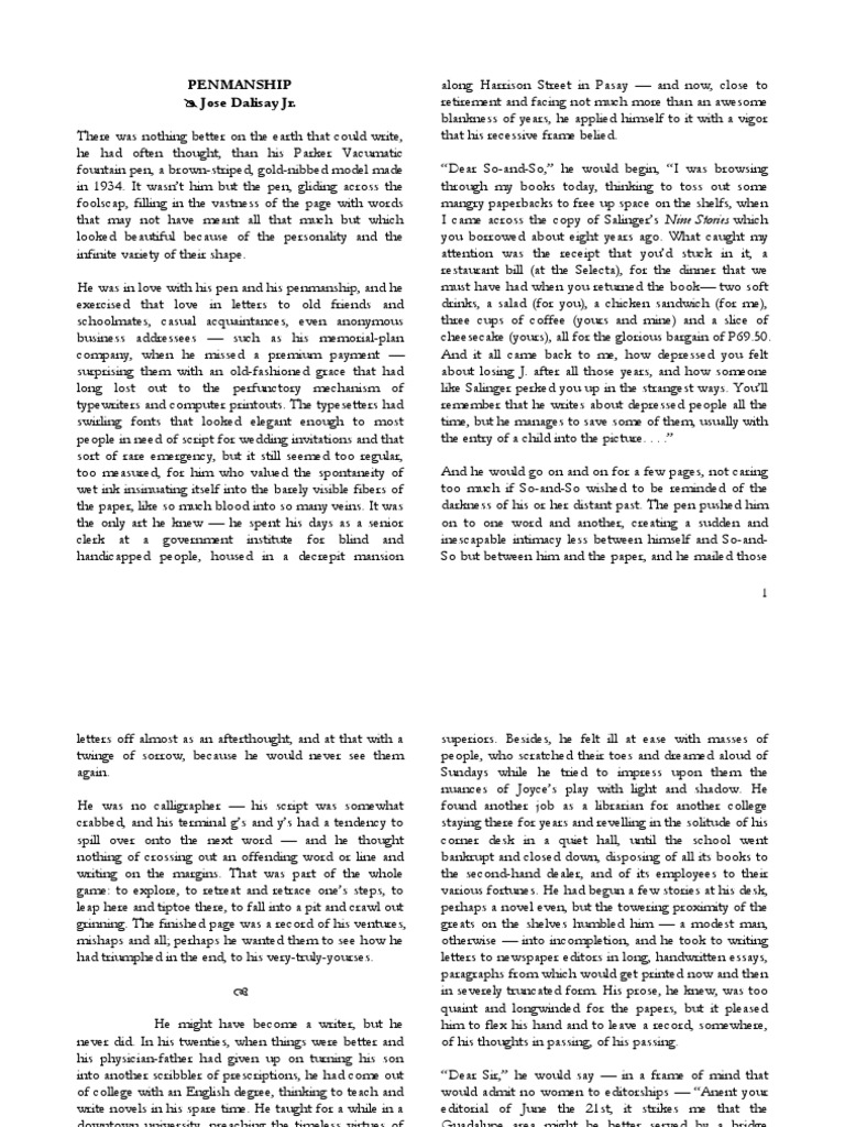 Penmanship | PDF | Writing