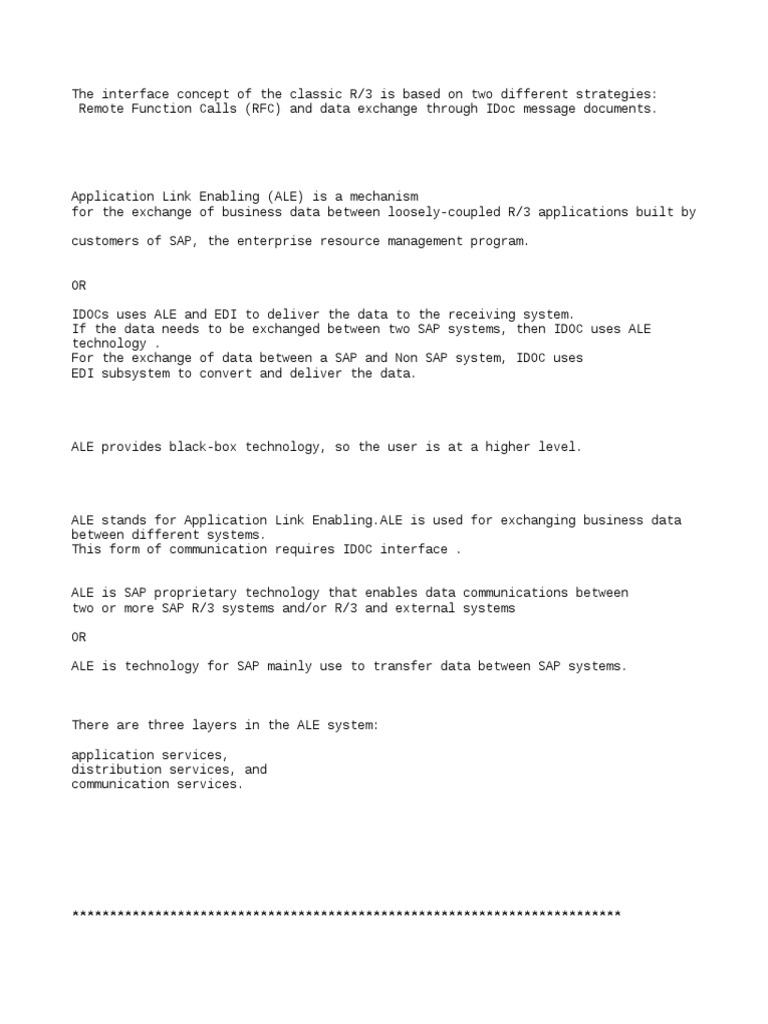 Ale Edi Idoc | PDF | Electronic Data Interchange | Sap Se