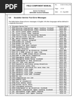 OTIS Escalator Error Codes Manual | PDF | Components | Equipment