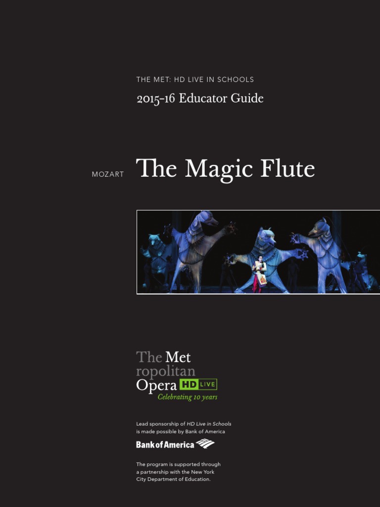 Magic Flute Guide | PDF | Wolfgang Amadeus Mozart | Vocal Music