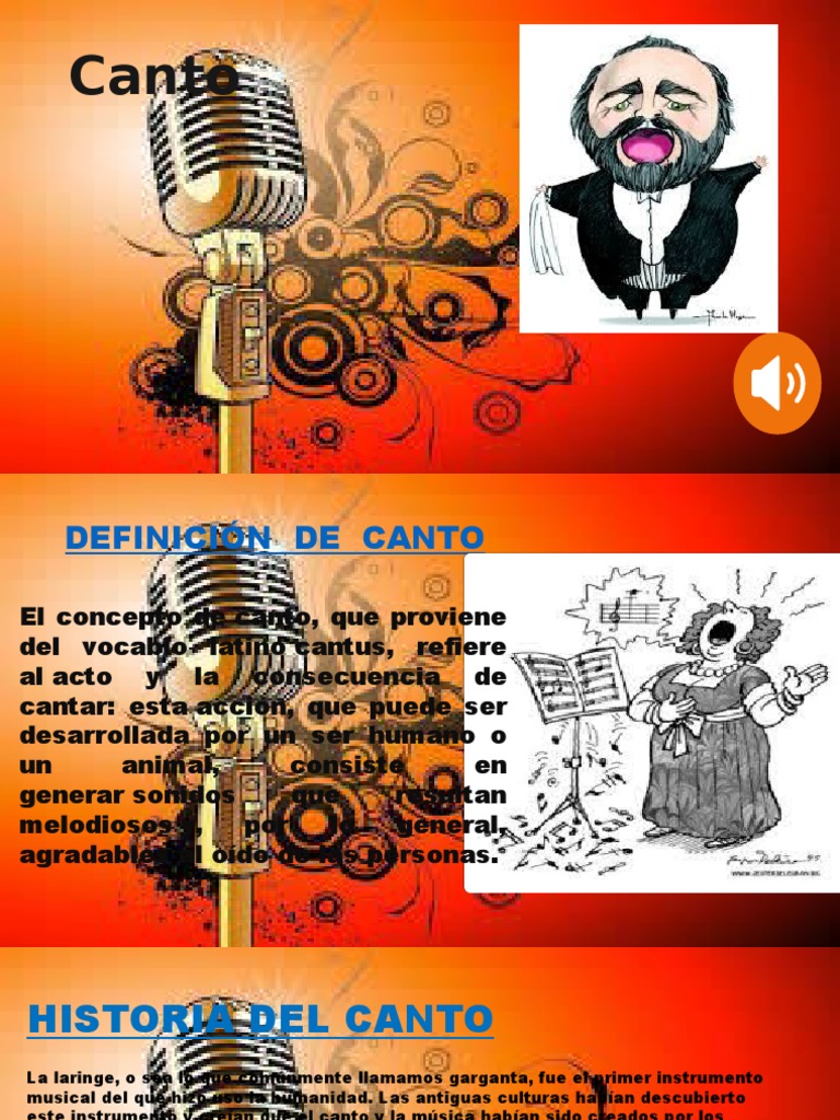Definición y Tipos de Canto | PDF | Canto | Las artes escénicas