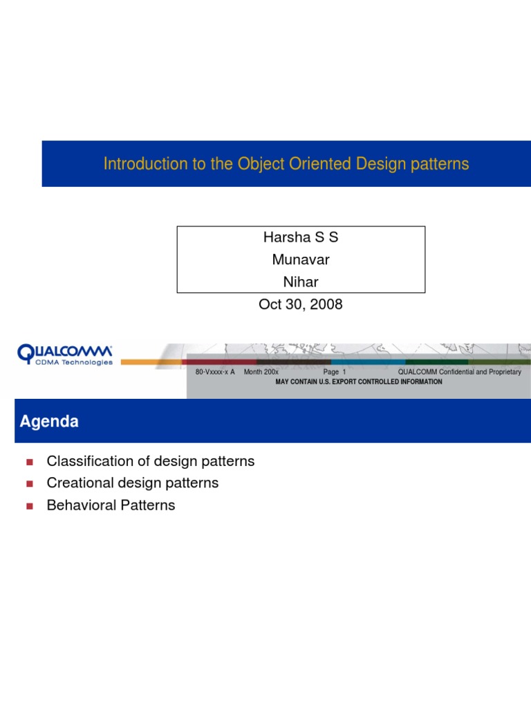 Design Patterns | PDF | Class (Computer Programming) | Inheritance (Object Oriented Programming)