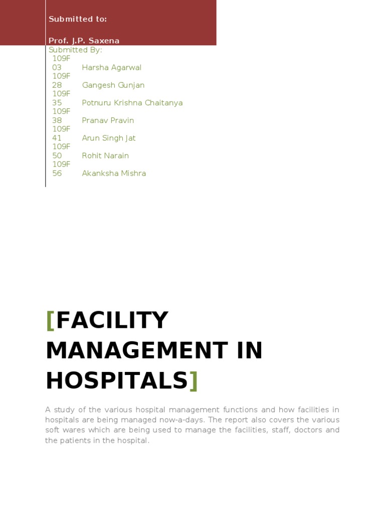 Hospital Management Pdf