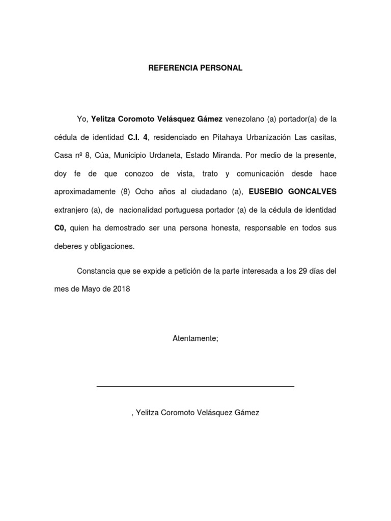 Modelos de Referencia Personal | PDF