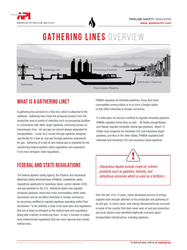 GatheringLines Overview 8 2015 | PDF | Pipeline Transport | Natural Gas