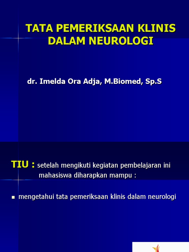Tata Cara Pemeriksaan Neurologi | PDF