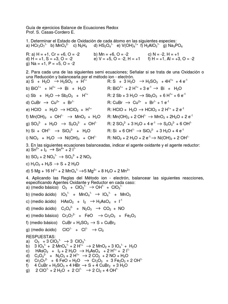 Guía de ejercicios Reacciones Redox.pdf