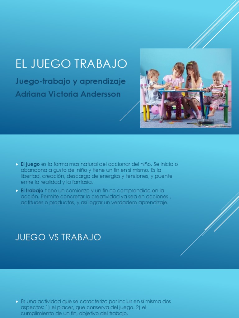 El Juego Trabajo | PDF | Planificación | Aprendizaje