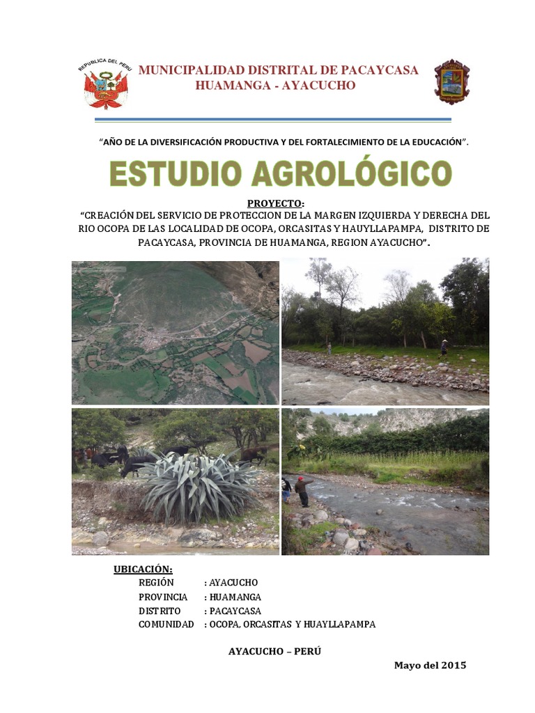 Estudio Agrologico | PDF | Agricultura | Gestion de tierras