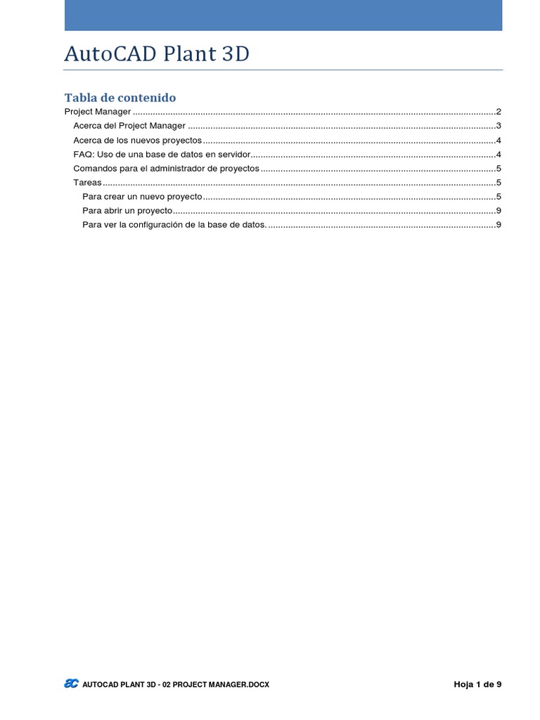 AutoCAD Plant 3D - 02 Project Manager | PDF | Microsoft Sql Server | Sql