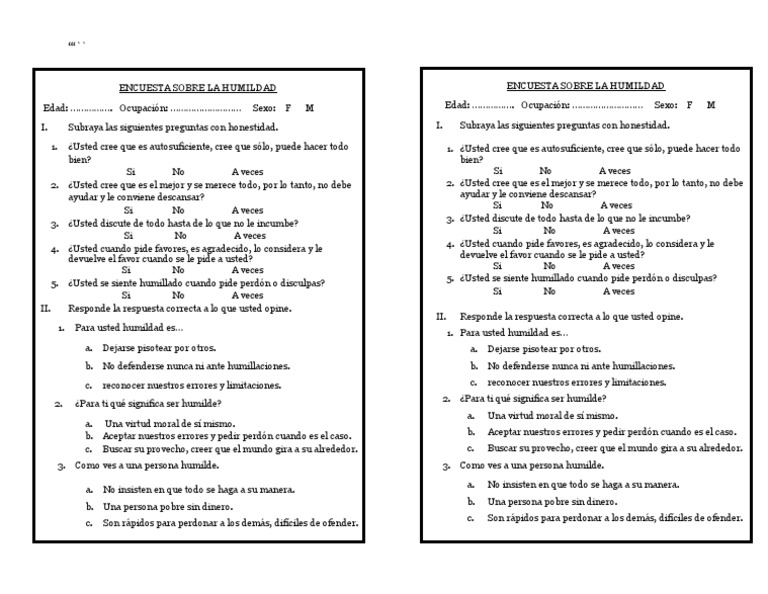 Humildad | PDF | Perdón