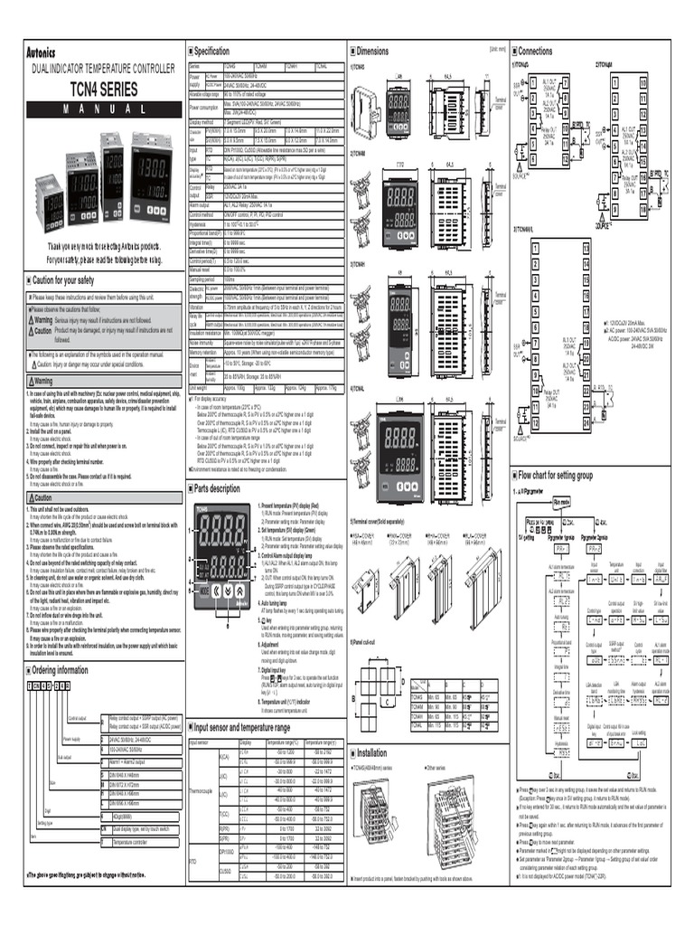 Autonics-TCN-manual.pdf | Thermocouple | Relay