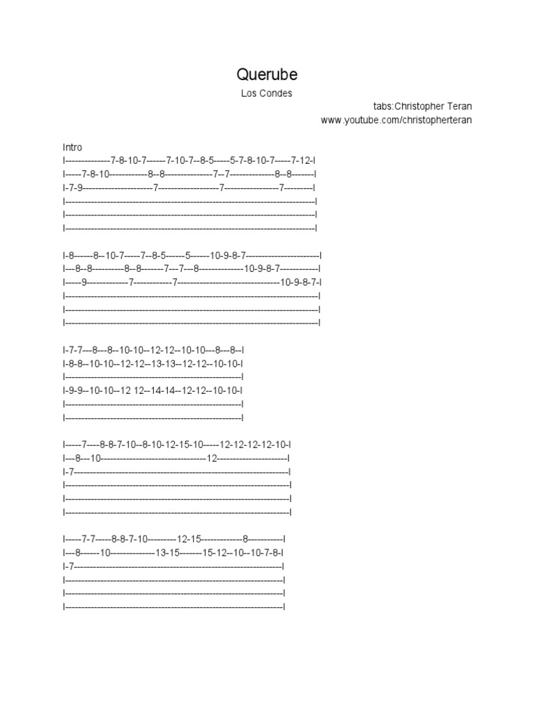 Que Rube Condes | PDF