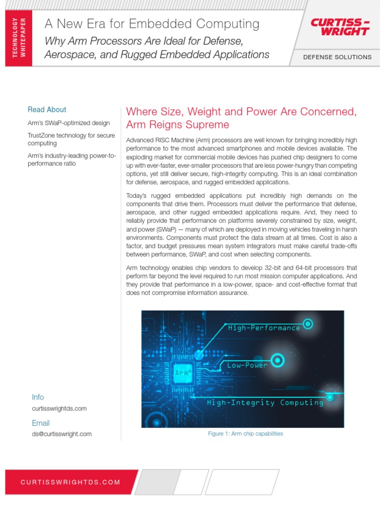 A New Era For Embedded Computing Arm Processors | Download Free PDF | Arm Architecture | Central ...